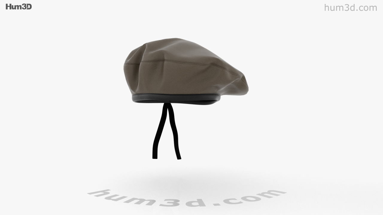 360 view of Military Beret 3D model - 3DModels store
