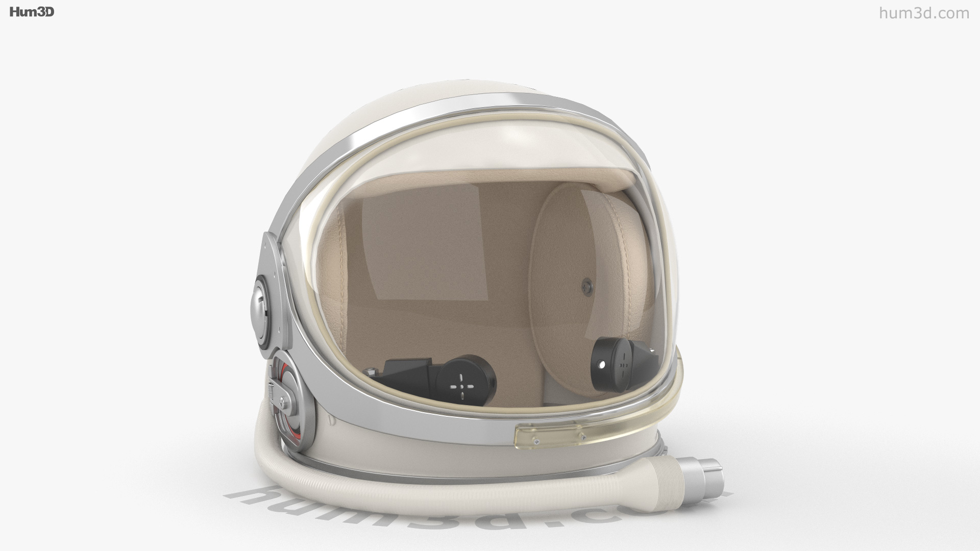 360 view of Space Helmet 3D model - 3DModels store