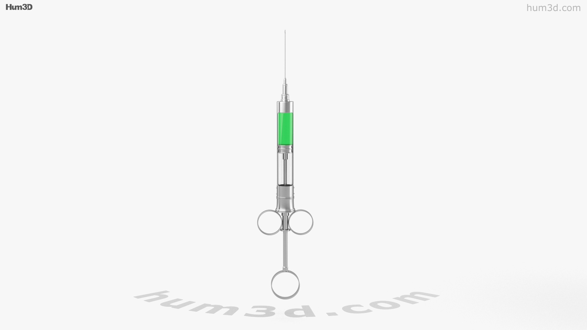 360 view of Syringe Vintage 3D model - 3DModels store