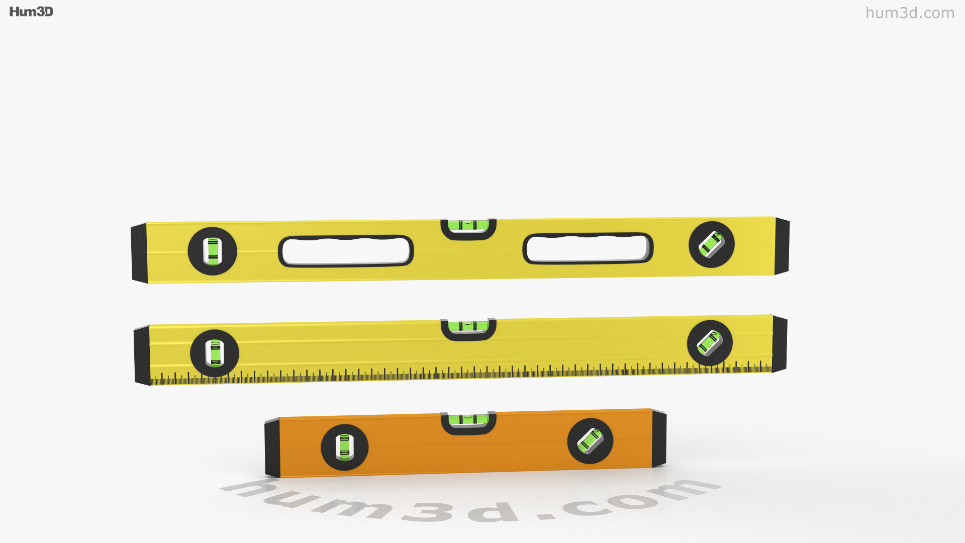 360 view of Spirit Level 3D model - 3DModels store