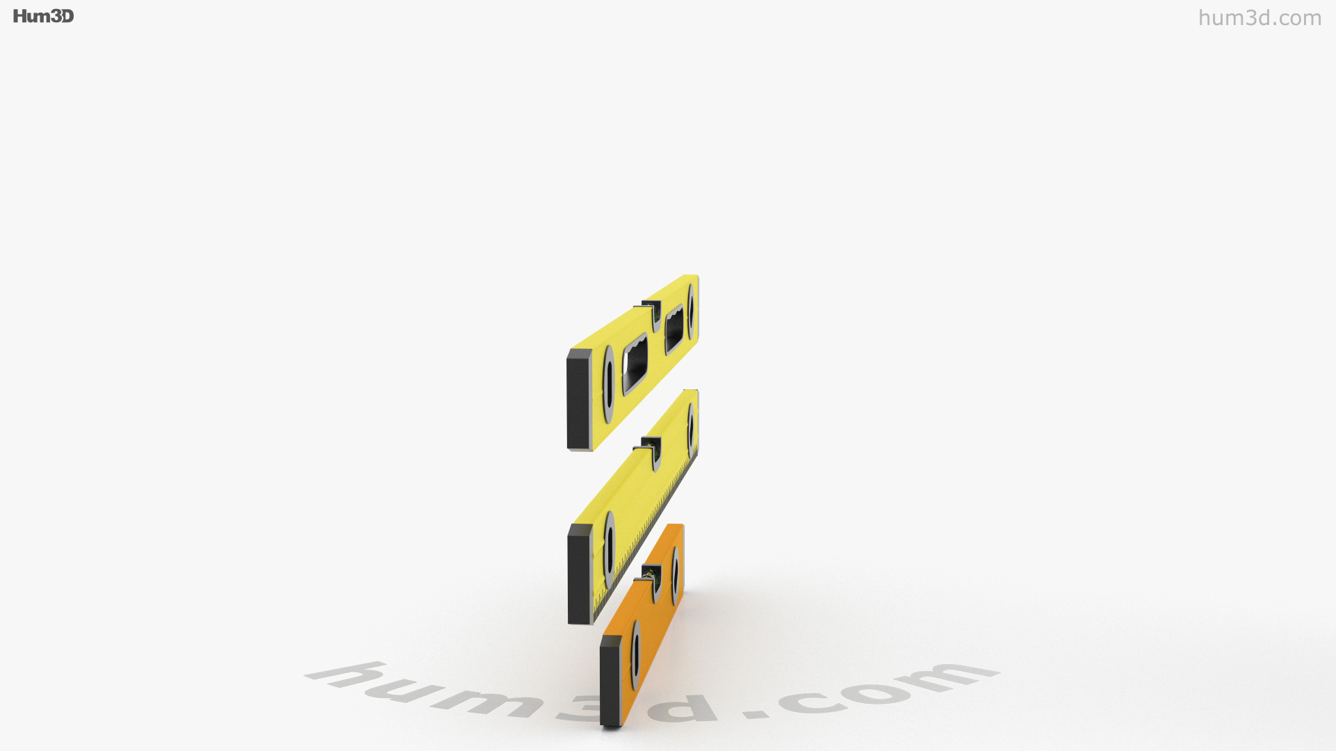360 view of Spirit Level 3D model - 3DModels store