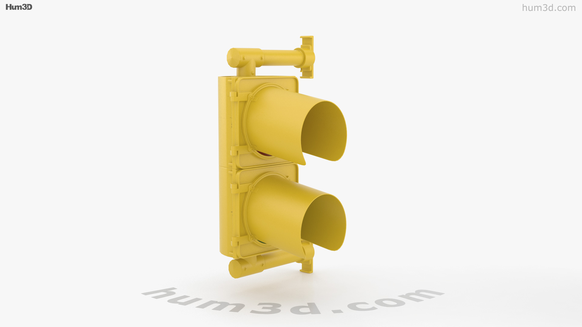 360 view of Two Section Traffic Light NY Style 3D model - 3DModels store