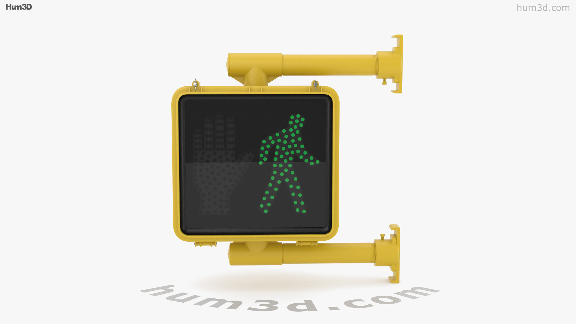 360 view of Walk Signal Single 3D model - 3DModels store