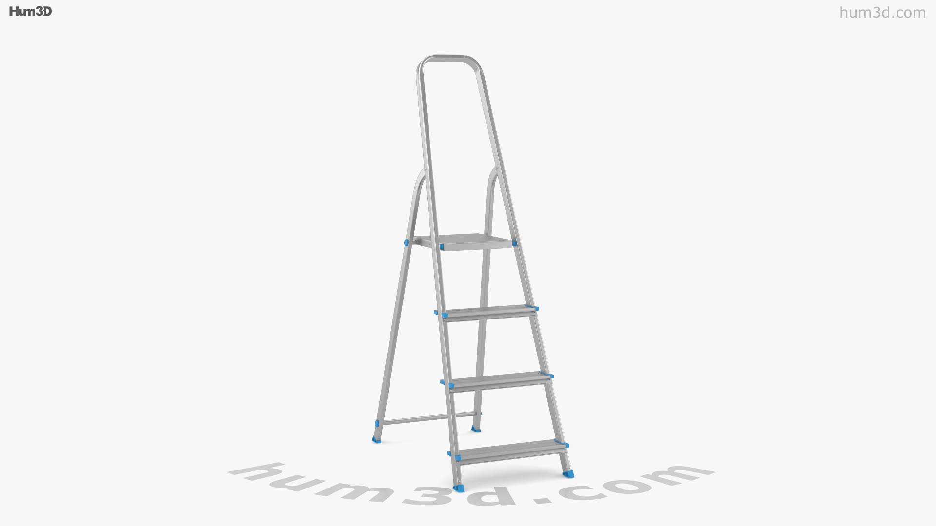360 view of Step Ladder 3D model - 3DModels store