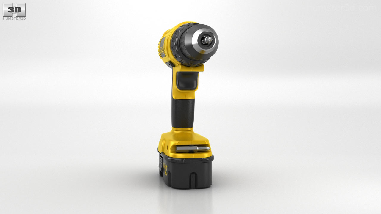 360 view of Dewalt Compact Drill 3D model - 3DModels store