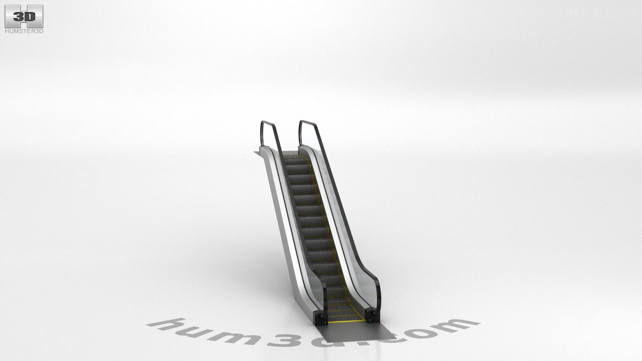 360 view of Escalator 3D model - 3DModels store