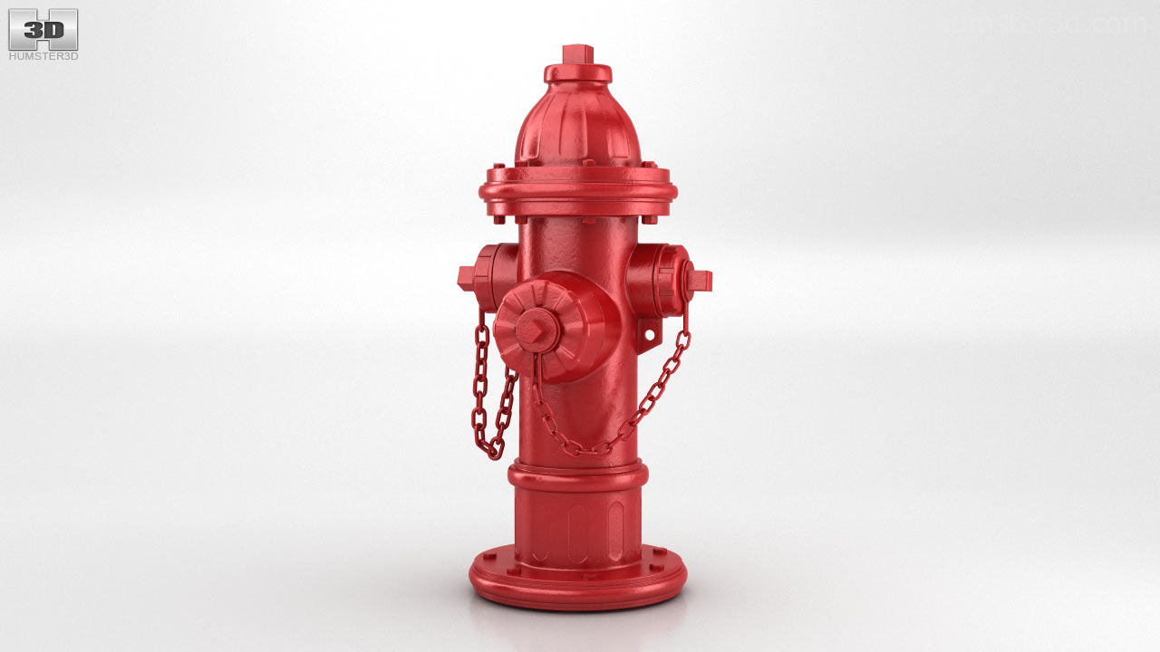 360 view of Fire Hydrant 3D model - 3DModels store
