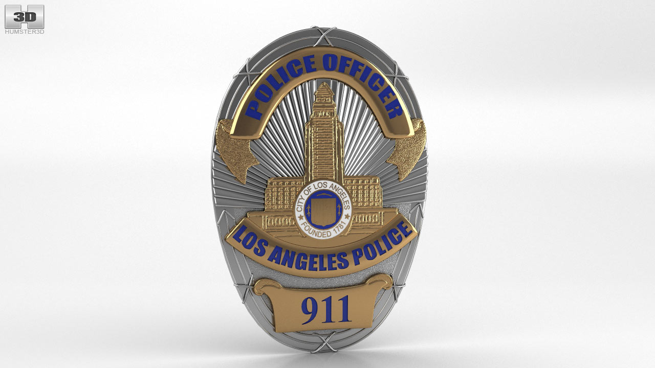 360 view of Police Badge 3D model - 3DModels store
