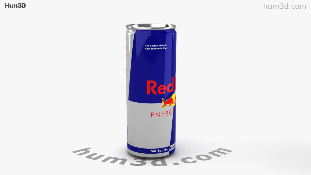 360 view of Red Bull Can 3D model - 3DModels store