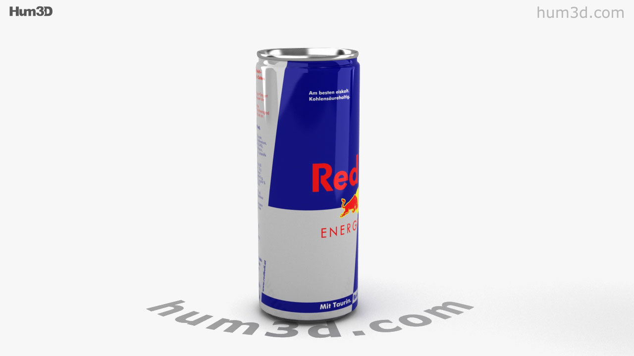 360 view of Red Bull Can 3D model - 3DModels store