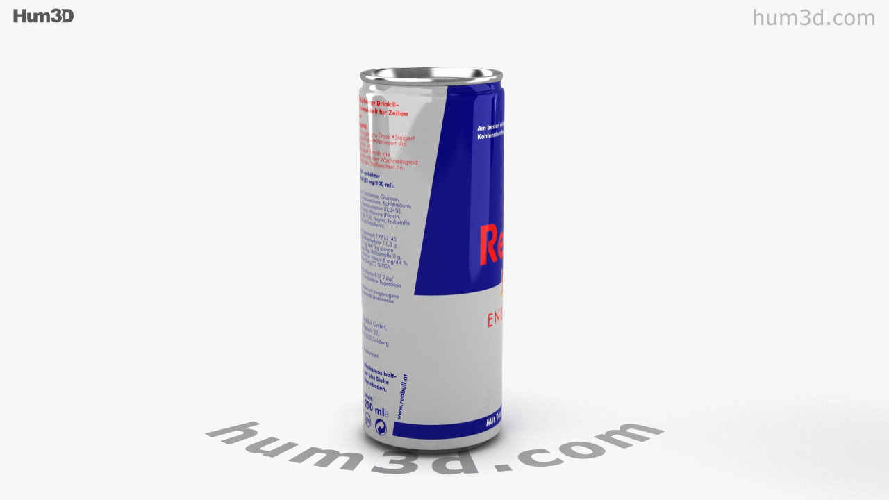 360 view of Red Bull Can 3D model - 3DModels store