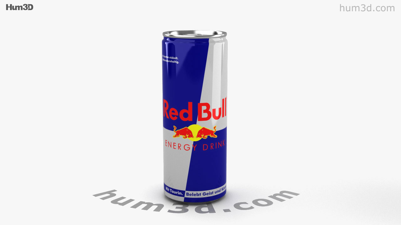 360 view of Red Bull Can 3D model - 3DModels store