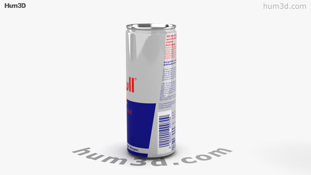 360 view of Red Bull Can 3D model - 3DModels store