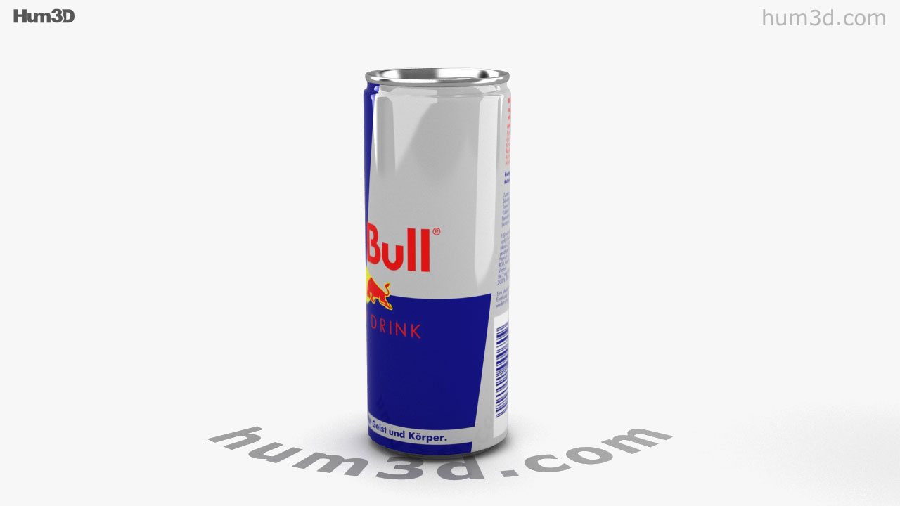 360 view of Red Bull Can 3D model - 3DModels store