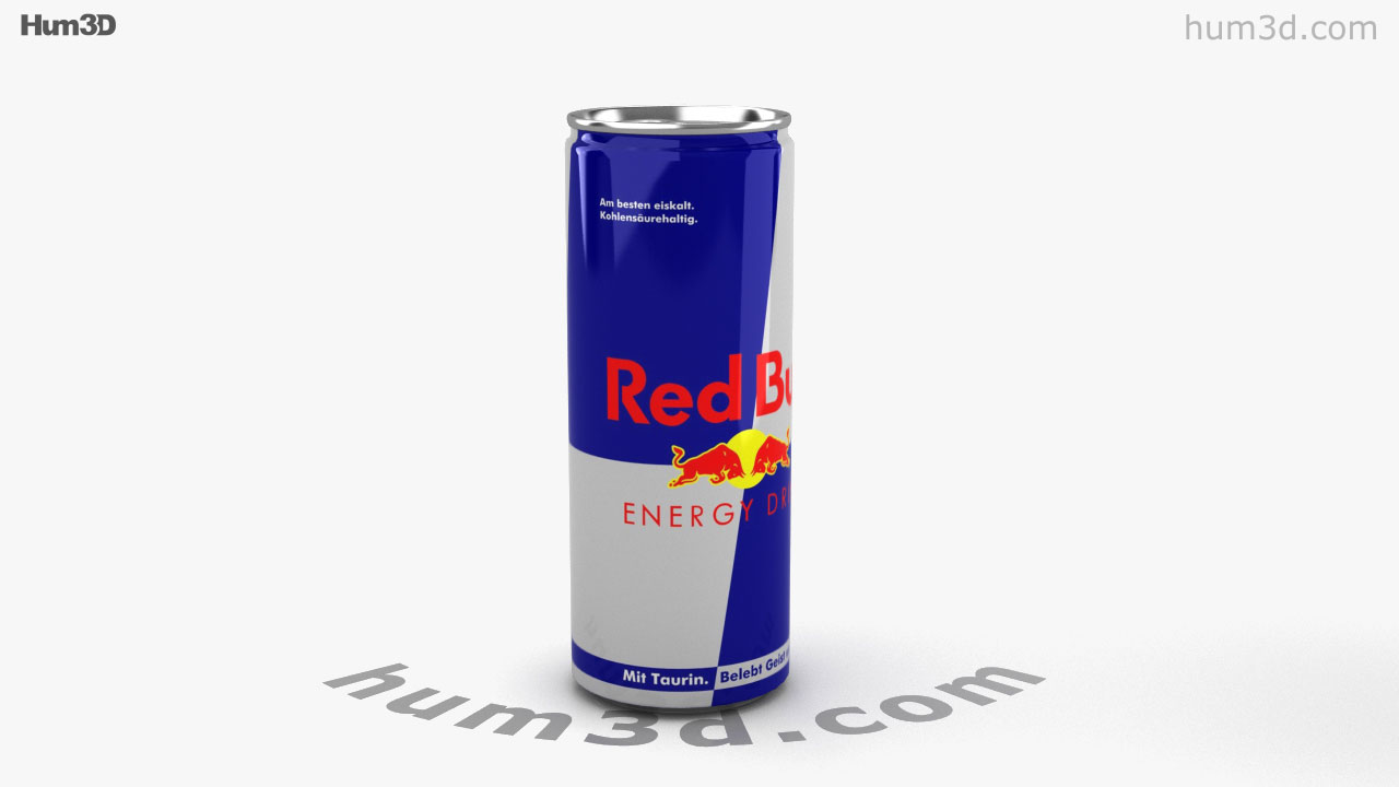 360 view of Red Bull Can 3D model - 3DModels store