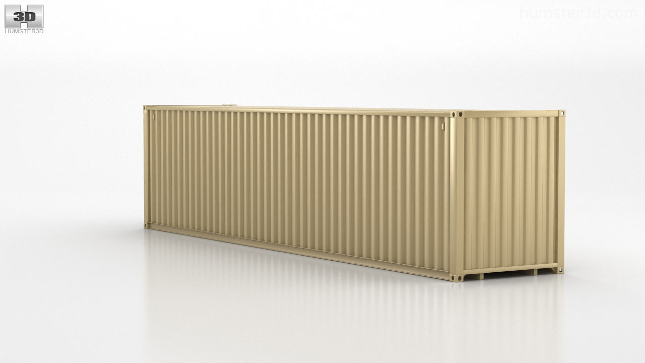 360 view of Shipping Container 40' HC 3D model - 3DModels store