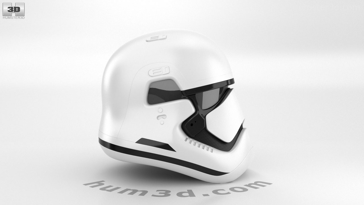 360 view of Stormtrooper Helmet 3D model - 3DModels store