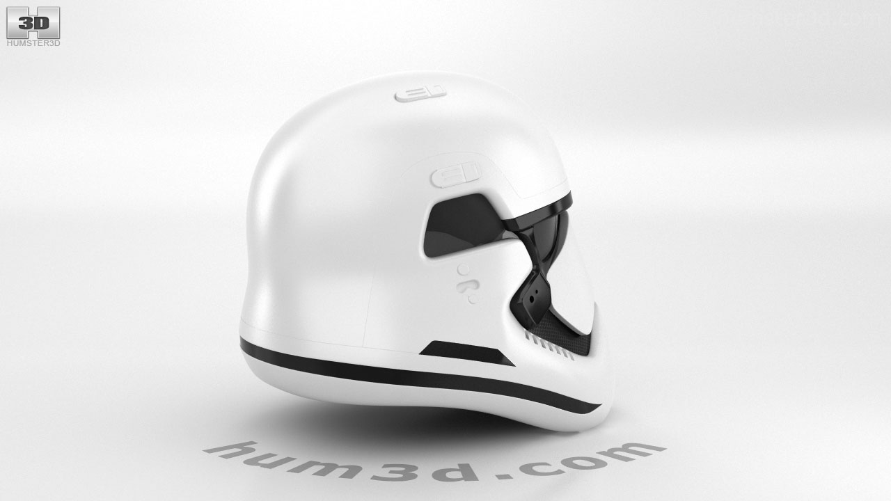 360 view of Stormtrooper Helmet 3D model - 3DModels store