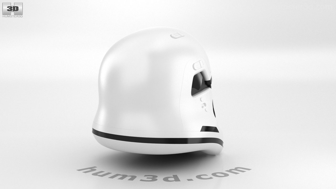 360 view of Stormtrooper Helmet 3D model - 3DModels store