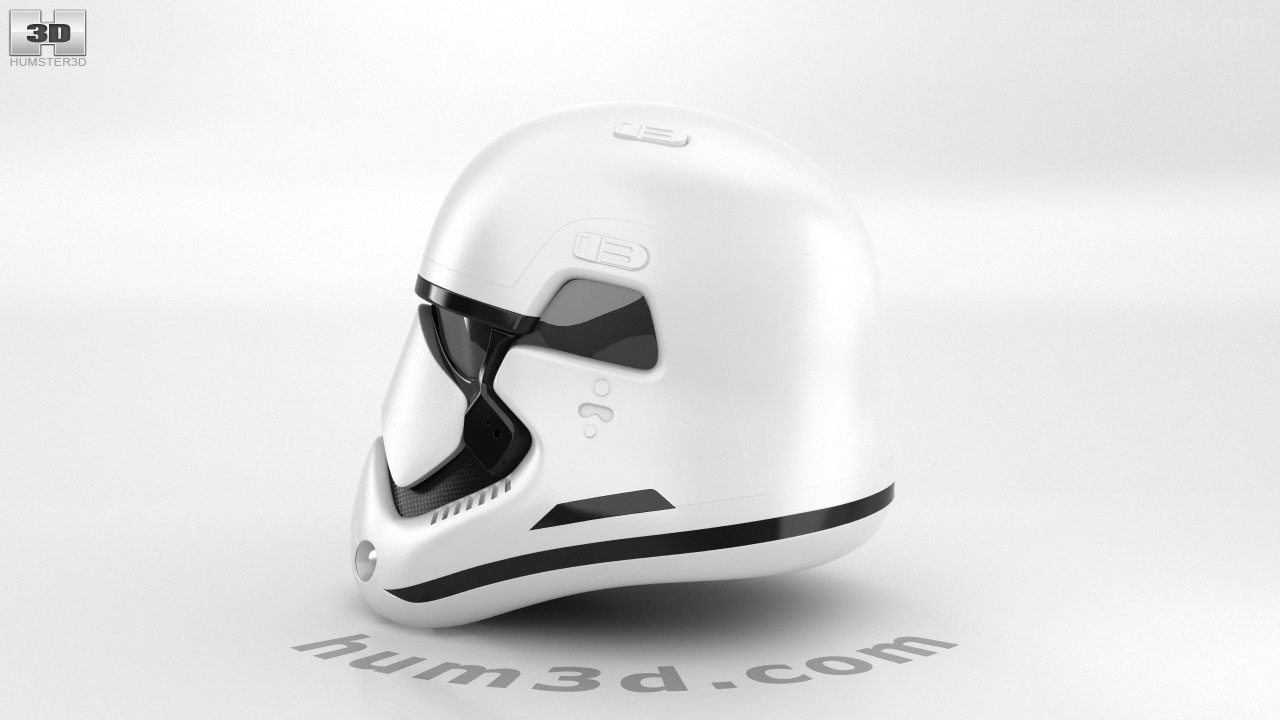 360 view of Stormtrooper Helmet 3D model - 3DModels store