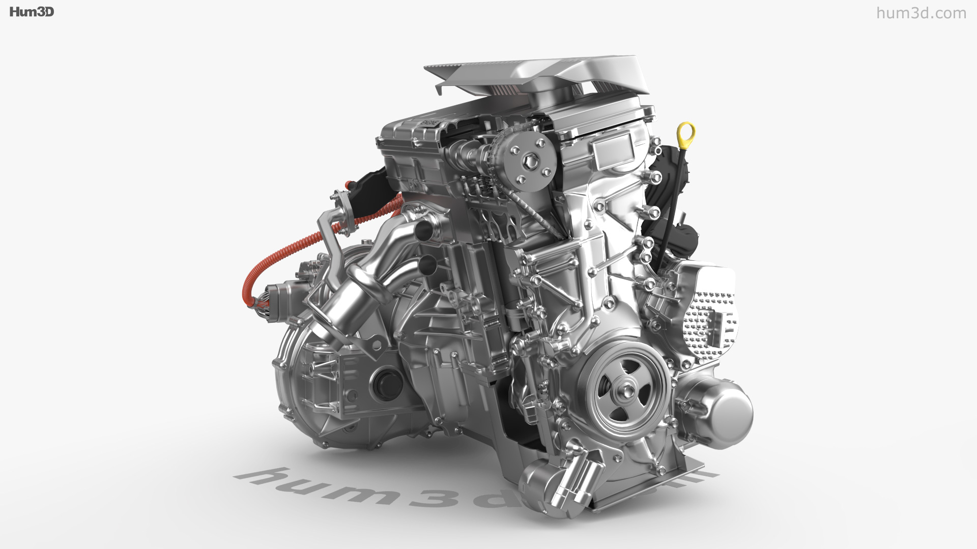 360 view of Toyota Hybrid Engine 3D model - 3DModels store