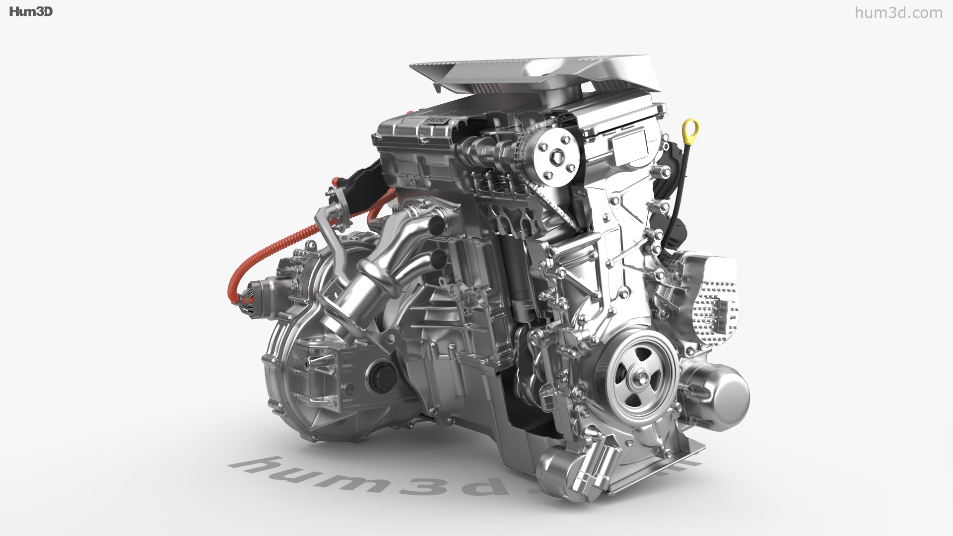 360 view of Toyota Hybrid Engine 3D model - 3DModels store