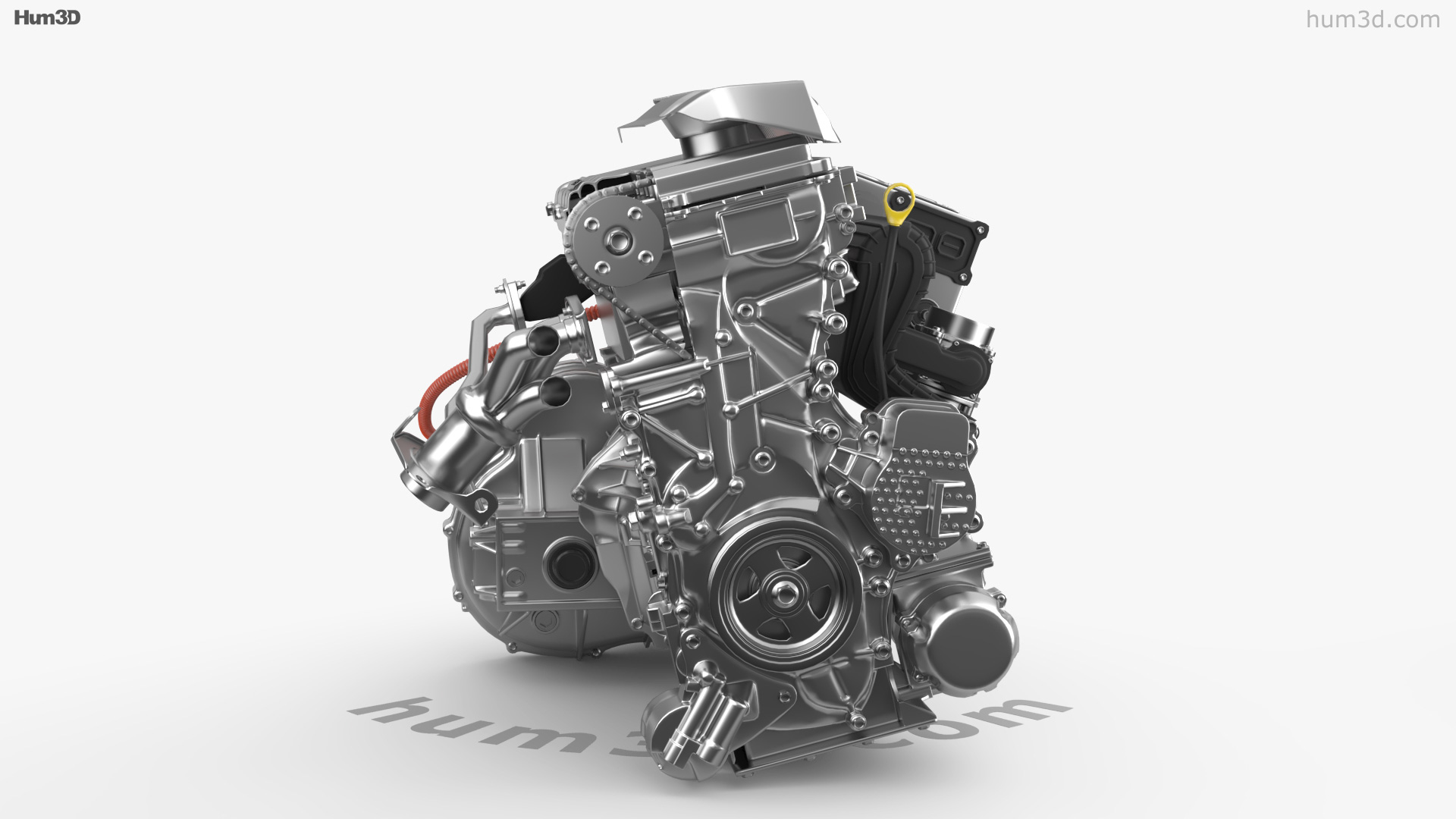 360 view of Toyota Hybrid Engine 3D model - 3DModels store