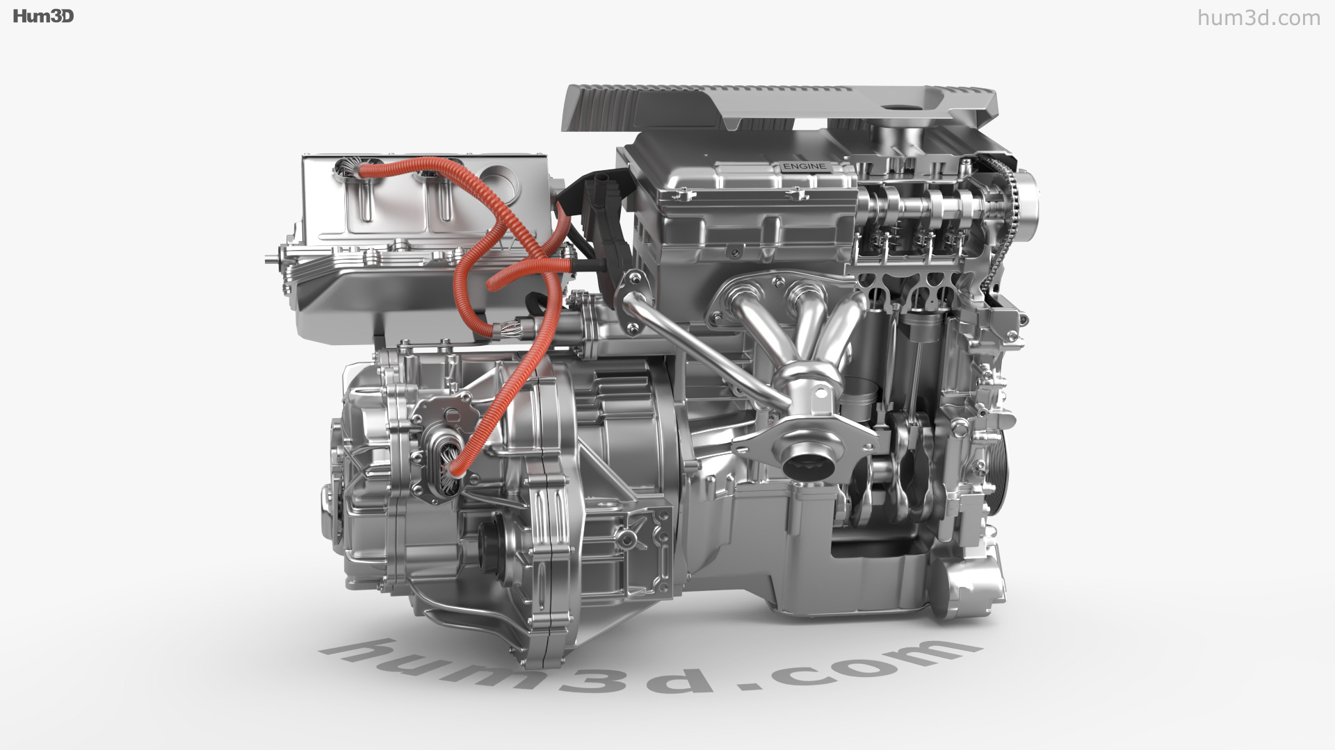 360 view of Toyota Hybrid Engine 3D model - 3DModels store