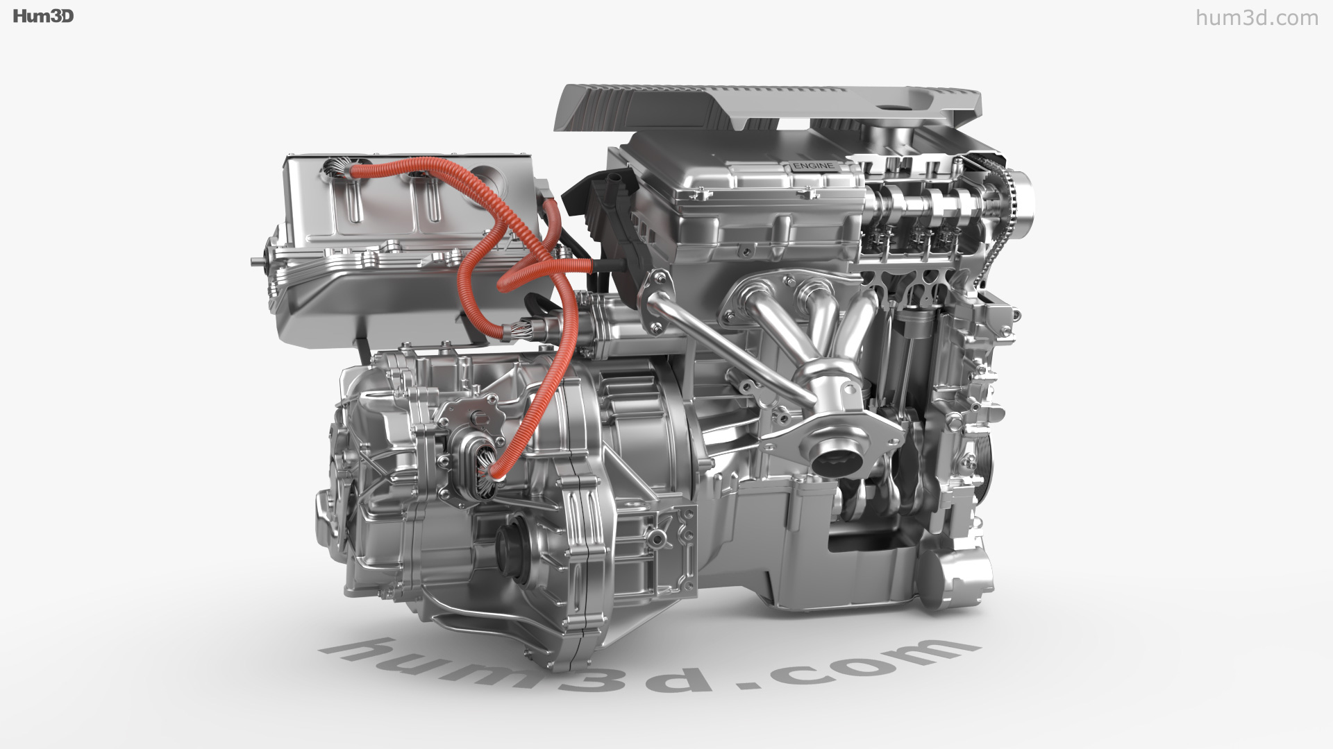 360 view of Toyota Hybrid Engine 3D model - 3DModels store