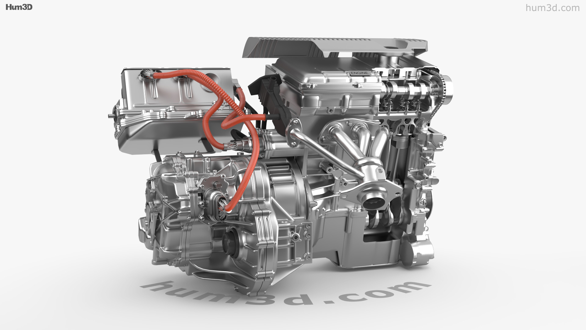 360 view of Toyota Hybrid Engine 3D model - 3DModels store