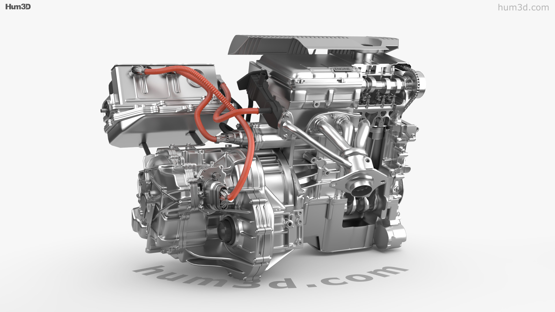 360 view of Toyota Hybrid Engine 3D model - 3DModels store