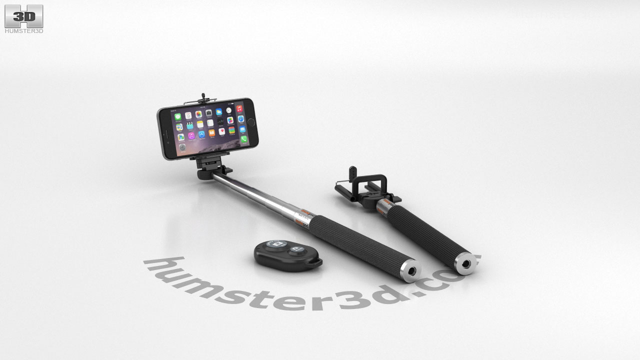 360 view of Selfie Stick 3D model - 3DModels store