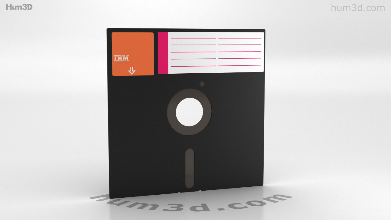 360 view of Floppy Disk 8 inch 3D model - 3DModels store