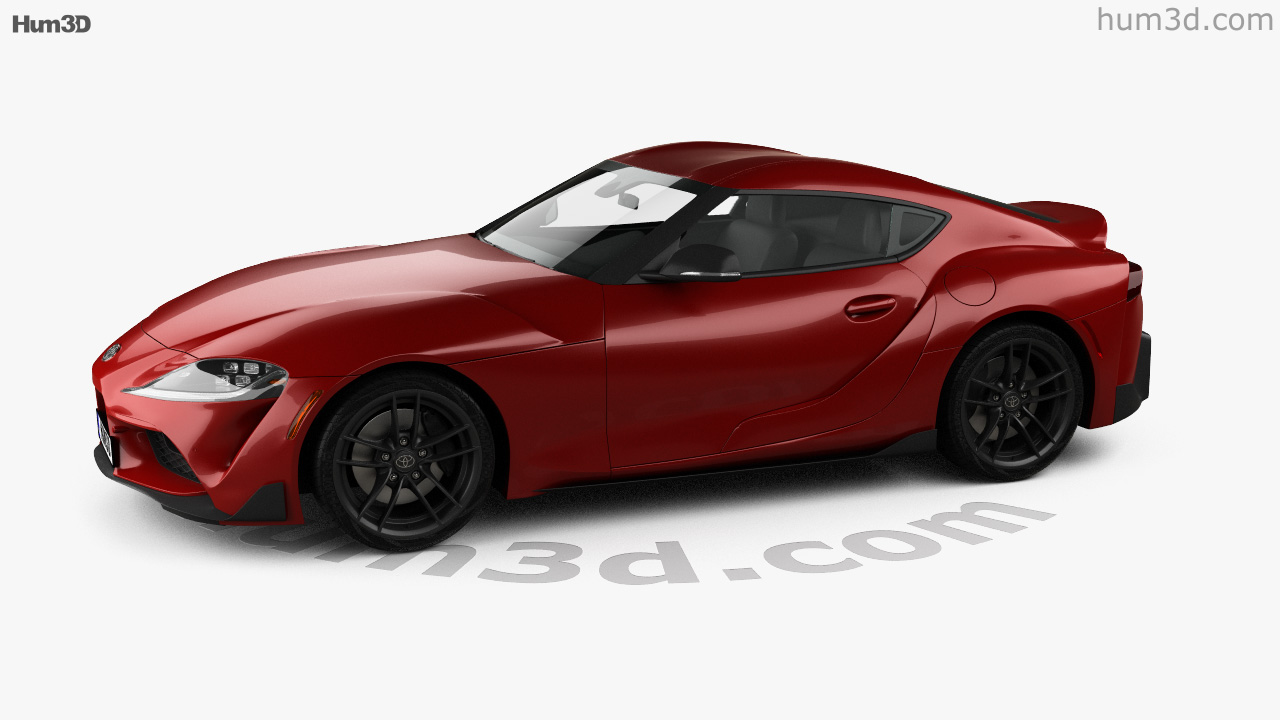 360 view of Toyota Supra US-spec 2019 3D model - 3DModels store