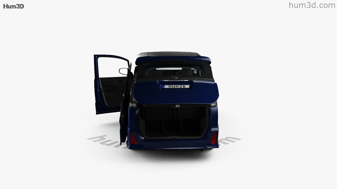 360 view of Toyota Voxy ZS with HQ interior 2017 3D model - 3DModels store