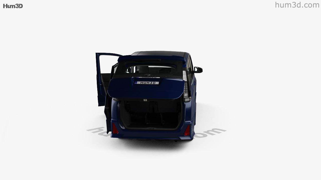 360 view of Toyota Voxy ZS with HQ interior 2017 3D model - 3DModels store