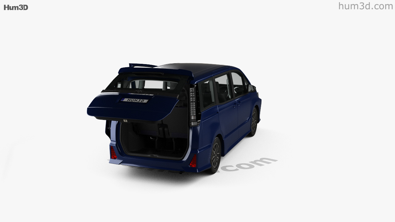 360 view of Toyota Voxy ZS with HQ interior 2017 3D model - 3DModels store