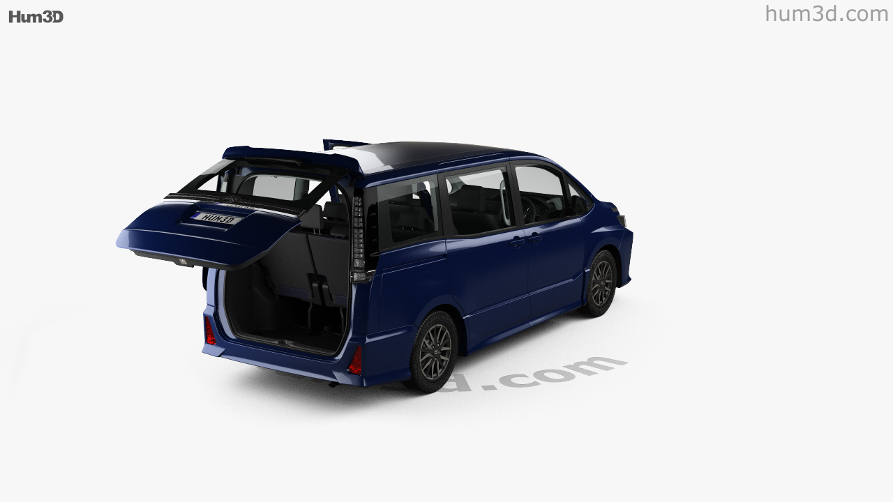 360 view of Toyota Voxy ZS with HQ interior 2017 3D model - 3DModels store