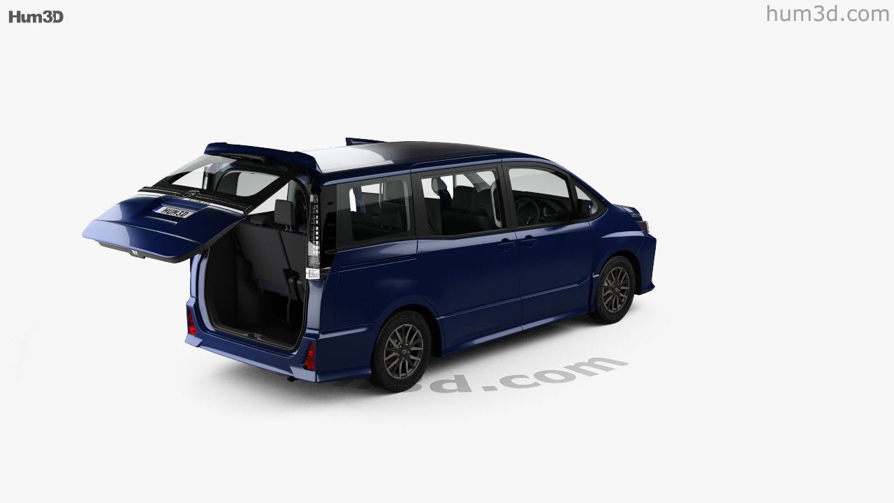 360 view of Toyota Voxy ZS with HQ interior 2017 3D model - 3DModels store