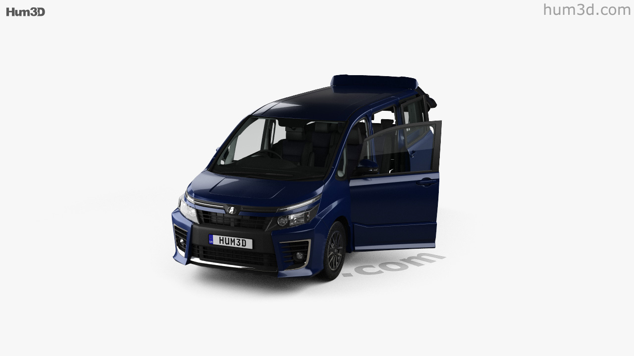 360 view of Toyota Voxy ZS with HQ interior 2017 3D model - 3DModels store