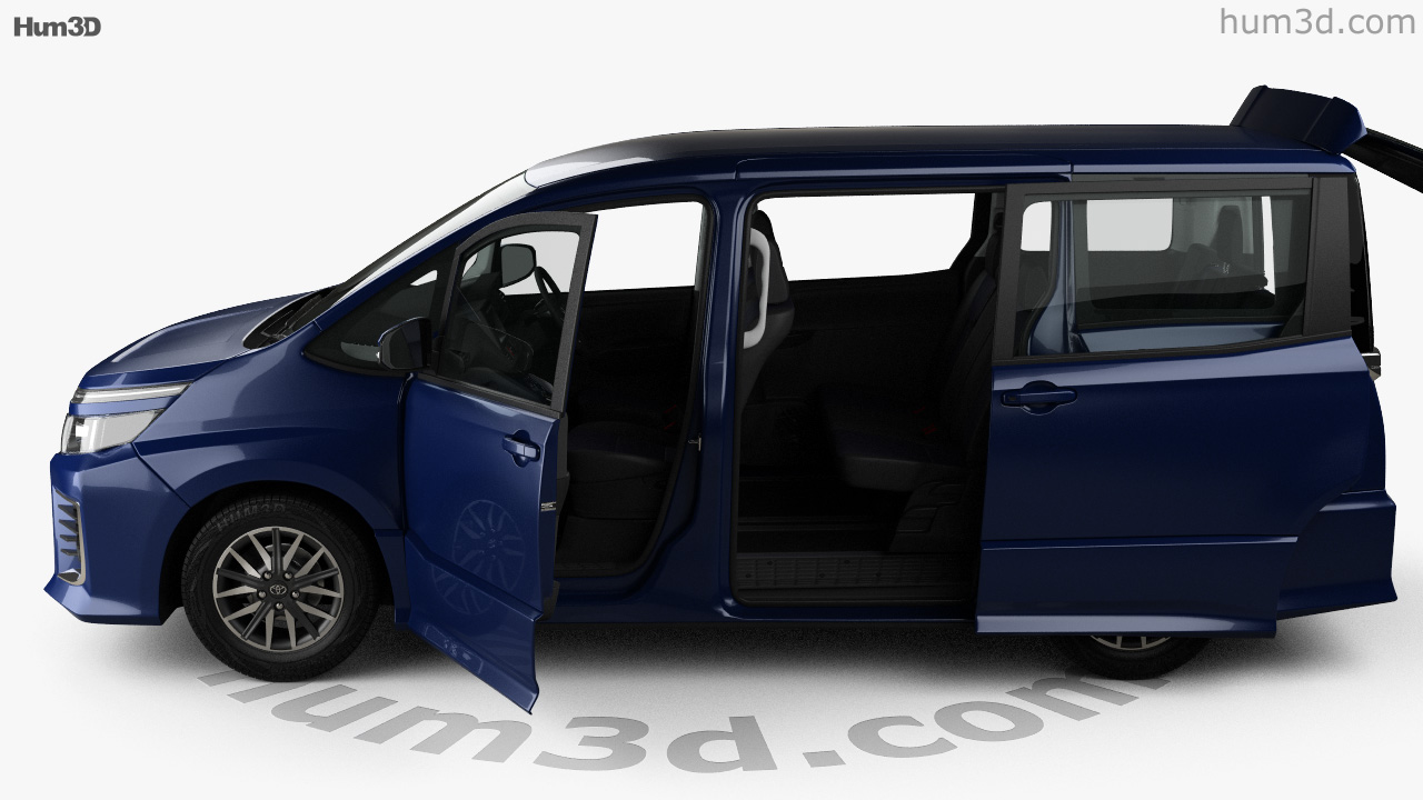 360 view of Toyota Voxy ZS with HQ interior 2017 3D model - 3DModels store