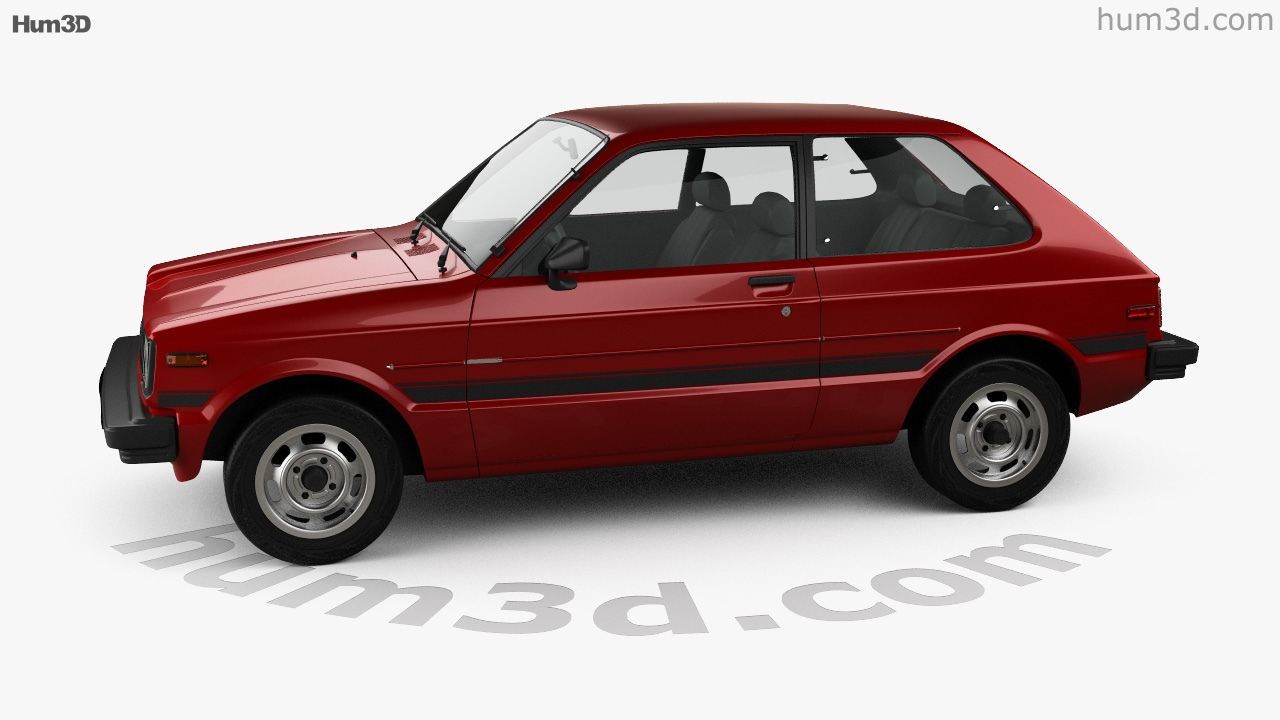 360 view of Toyota Starlet 1982 3D model - 3DModels store