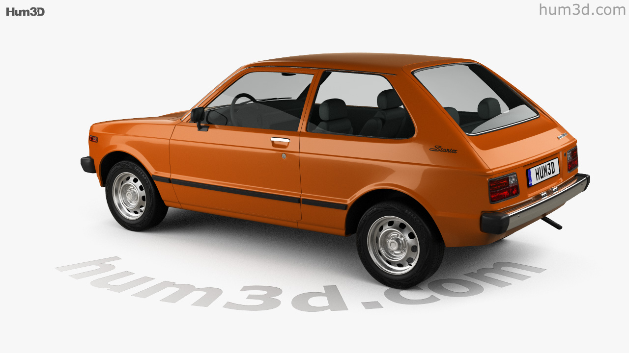 360 view of Toyota Starlet 1978 3D model - 3DModels store
