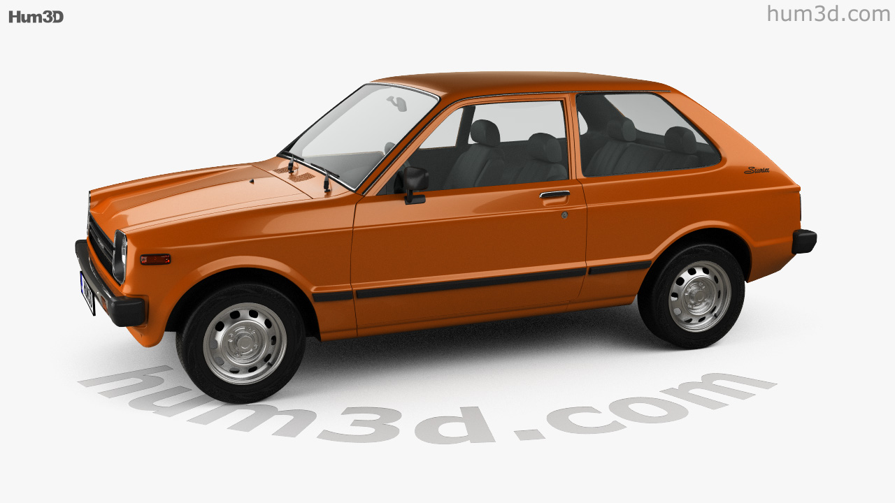 360 view of Toyota Starlet 1978 3D model - 3DModels store