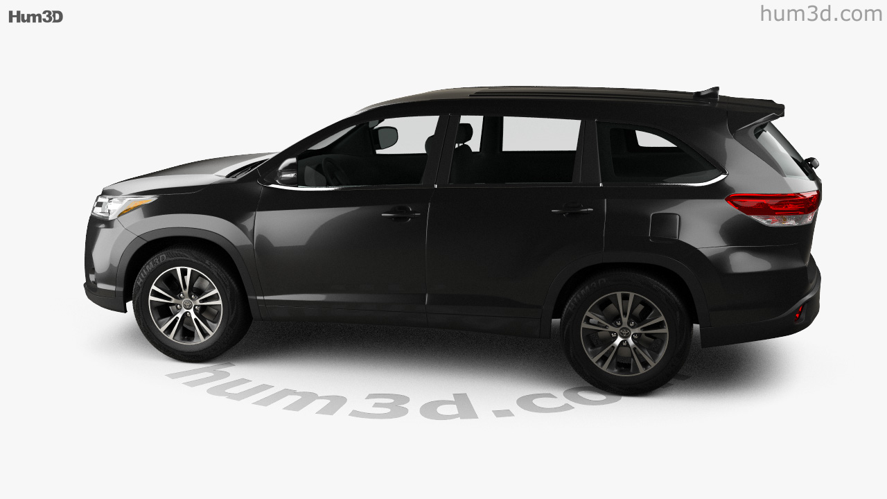 360 view of Toyota Highlander LEplus 2019 3D model - 3DModels store