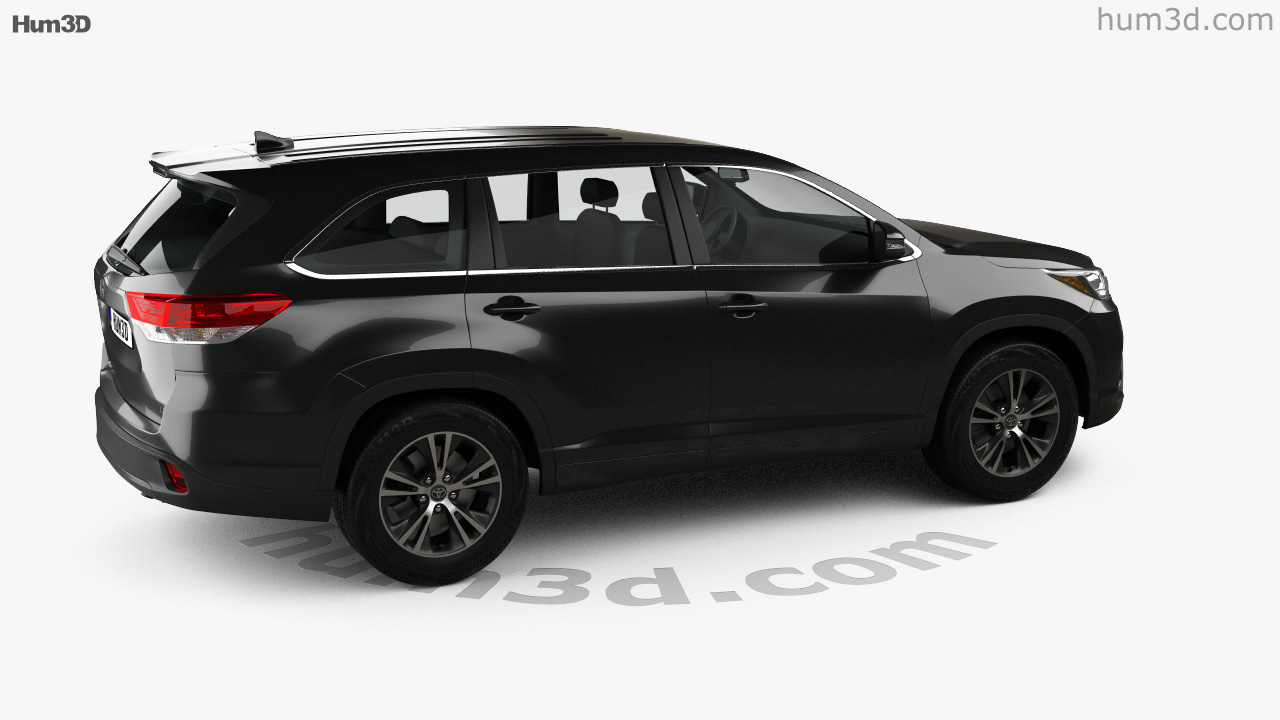 360 view of Toyota Highlander LEplus 2019 3D model - 3DModels store