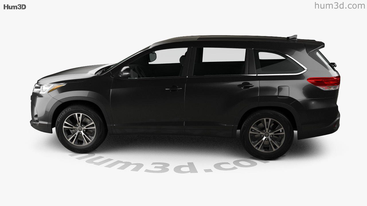 360 view of Toyota Highlander LEplus 2019 3D model - 3DModels store
