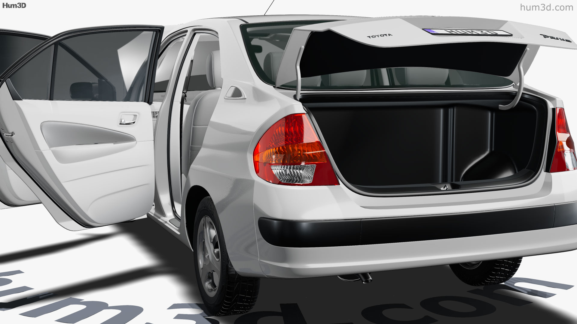 360 view of Toyota Prius JP-spec with HQ interior and engine 2003 3D ...