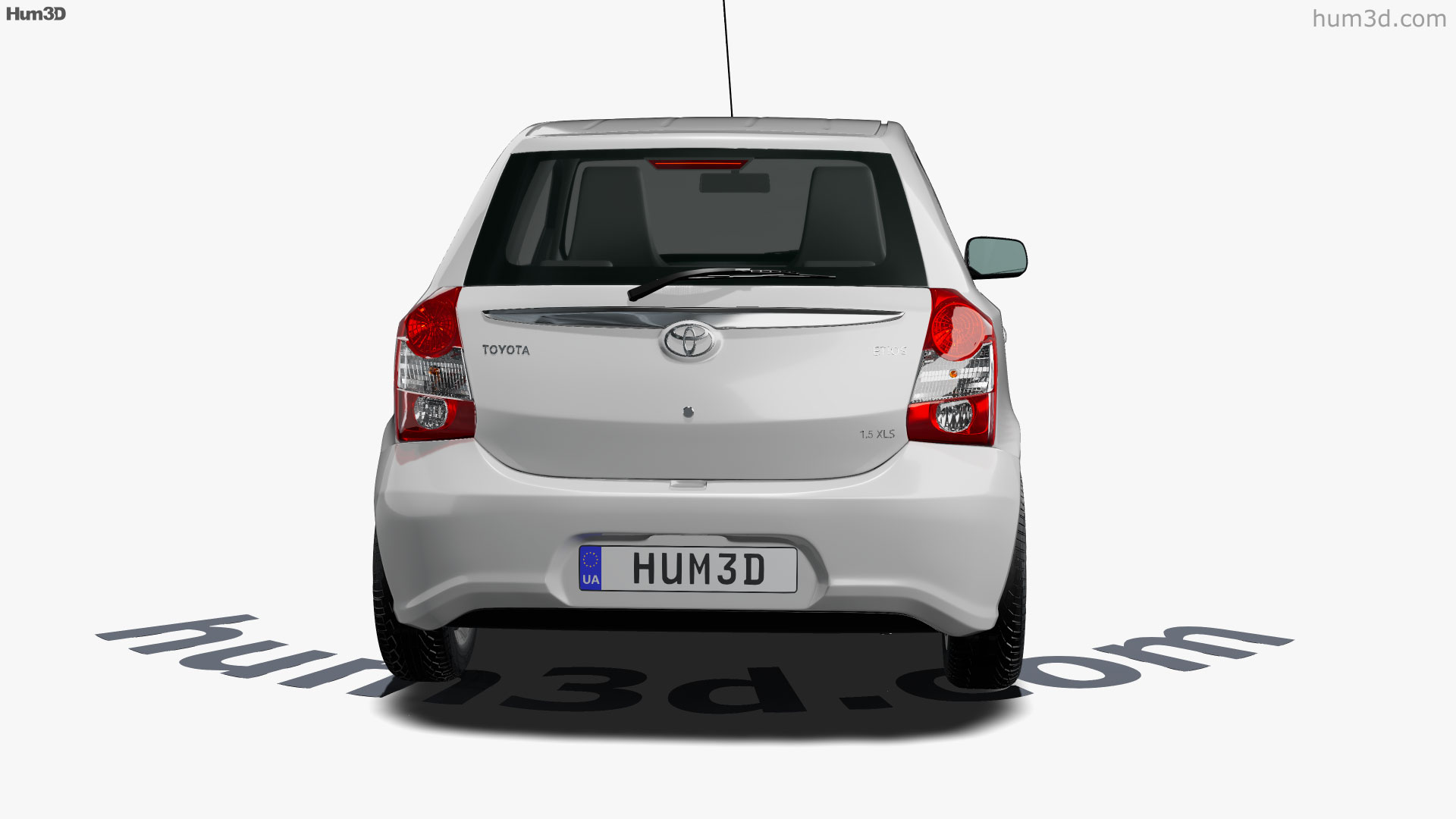 360 view of Toyota Etios hatchback 2022 3D model - 3DModels store