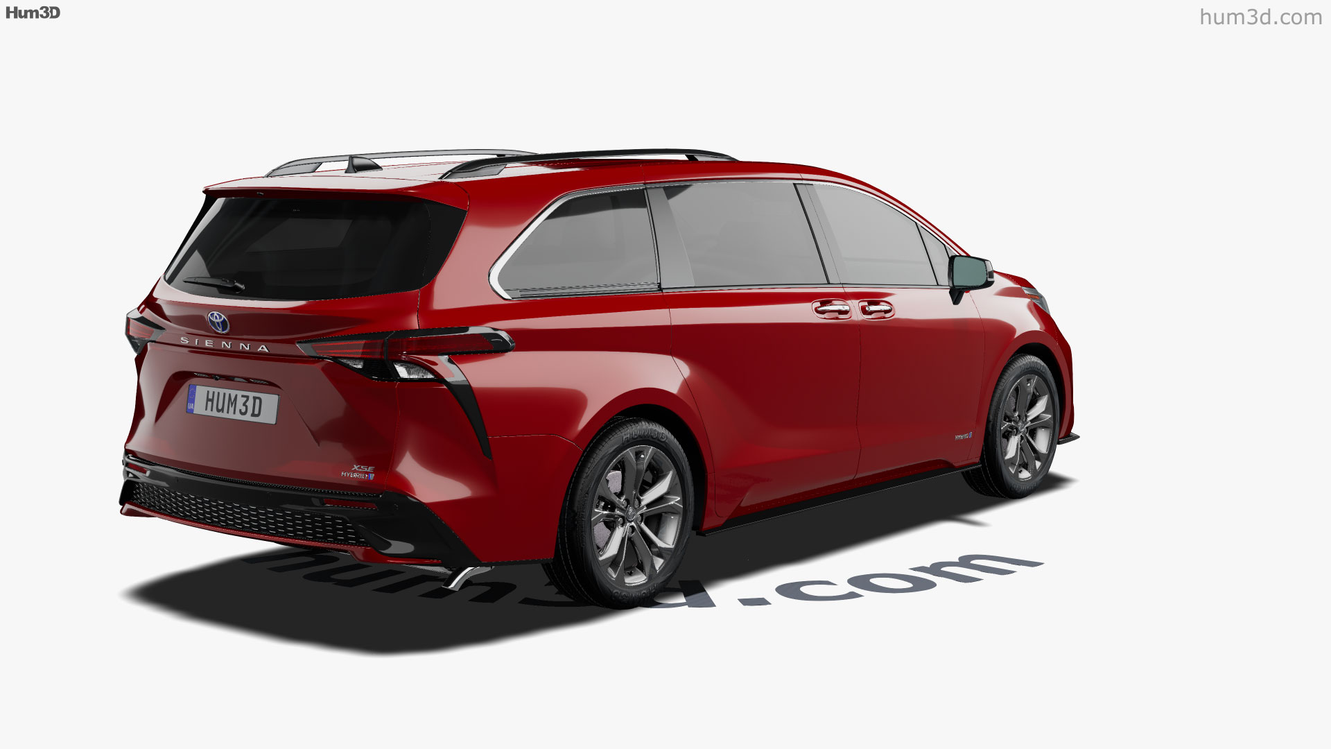 360 view of Toyota Sienna XSE 2023 3D model - 3DModels store